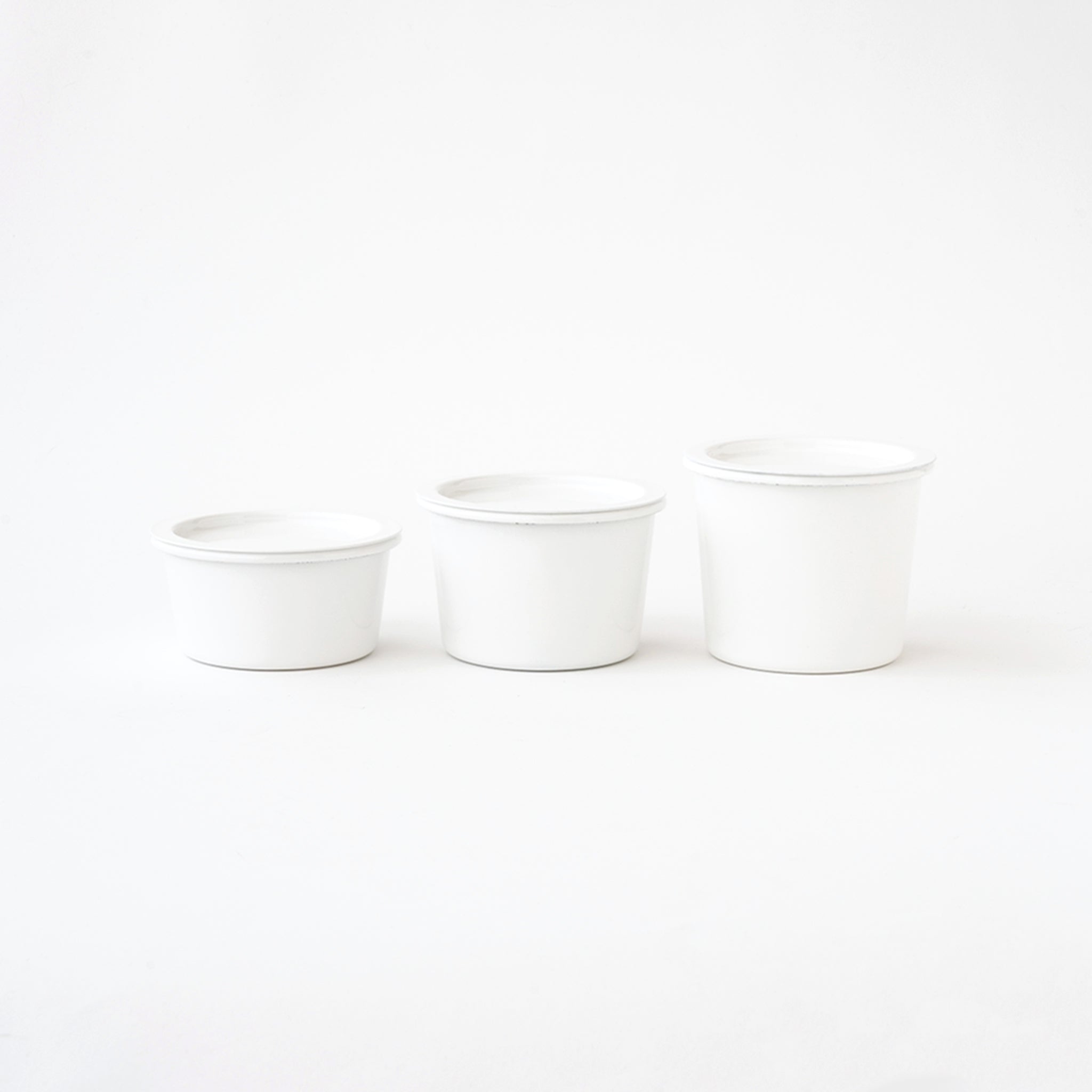 KAICO / ENAMEL MARU CANISTER WITH LID / WHITE – the hub